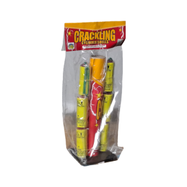 Wholesale Fireworks POLY PACK - CRACKLING CYLINDER SHELL Cases 24/1