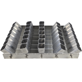 SINGLE SHOT RACK - ALL ALUMINUM W/ 35 ADJUSTABLE 2" SQUARE TUBES