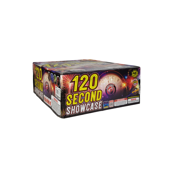 Wholesale Fireworks - 120 SECOND SHOWCASE Cases 3/1