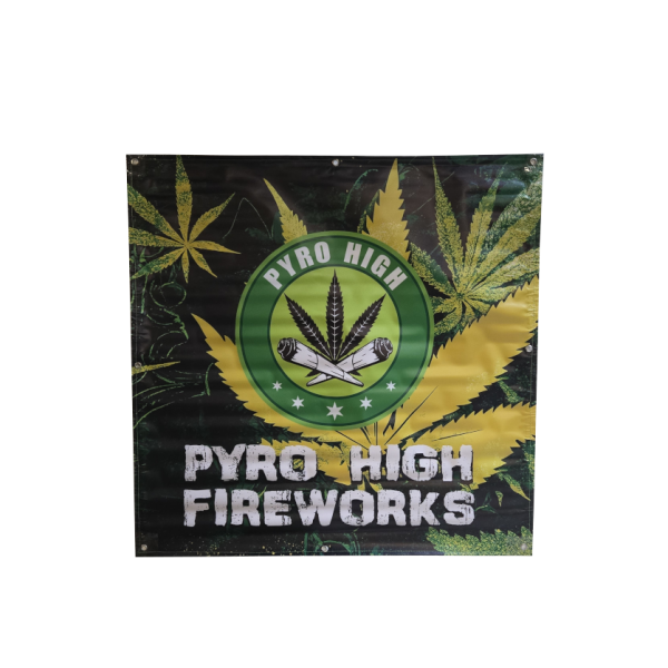 1M X 1M PYRO HIGH BANNER