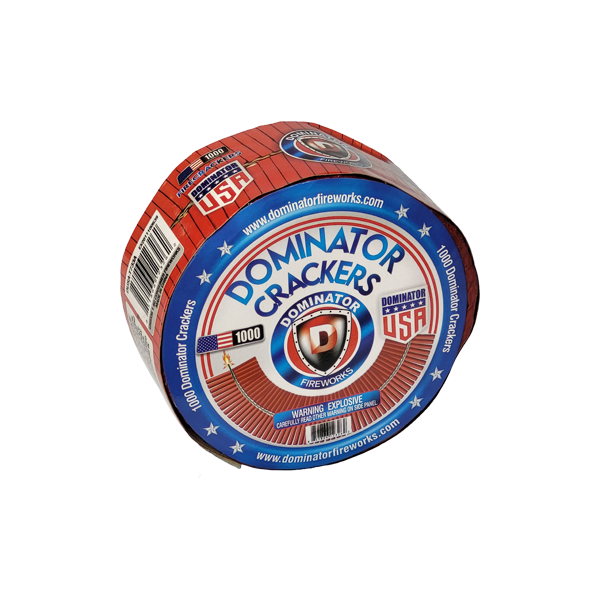 Wholesale Fireworks - Dominator USA Firecrackers 1,000 Roll Case 16/1