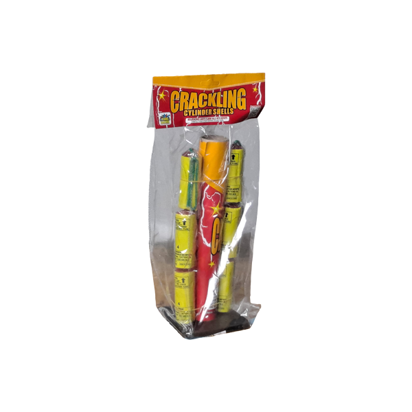 Wholesale Fireworks POLY PACK - CRACKLING CYLINDER SHELL Cases 24/1